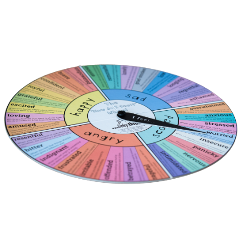 'How Do I Feel?' Wheel, for Mental Health & Emotional Vocabulary