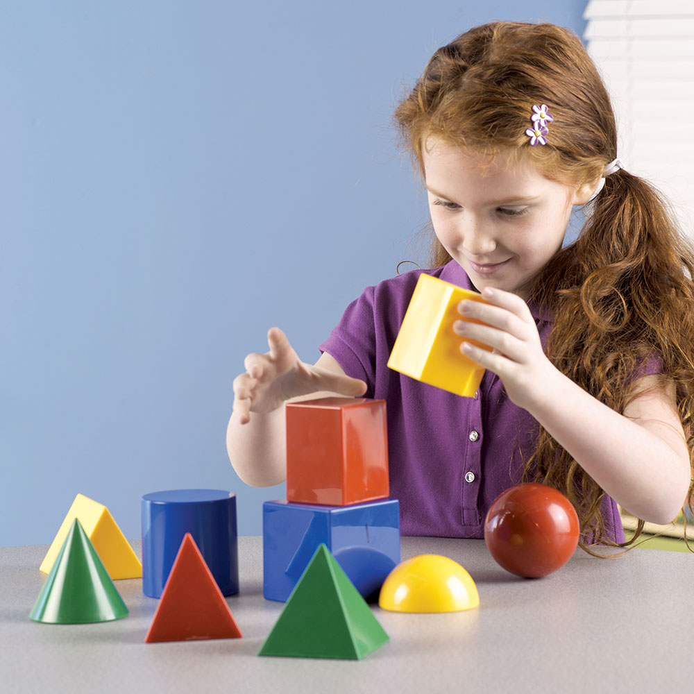 Large Plastic Geometric Shapes, Set of 10