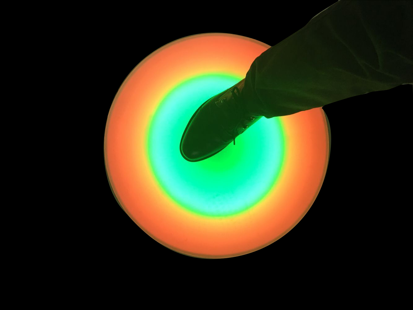 Interactive Round Wall and Floor Tile (50cm) incl. Adaptor